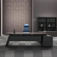 China 2.2M High-end L Shape Boss Office Desk Executive Office Desk And Cabinet for sale