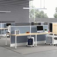 China Open Office Workstation Modular 4 Person Staff Workstation Office Work Desk for sale