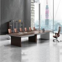 China Classic Paint Surface Large Conference Long Table 12 People Meeting Desk for sale