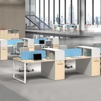 China Wooden Office Table Workstation Modular Open Staff Workstations For Coworking Spaces for sale