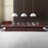 China Rectangle Conference Room Table Wood Brown Meeting Boardroom Table for sale