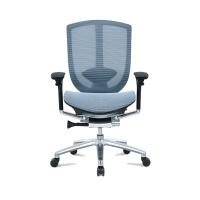China High End Blue Mid-back Mesh Office Chair With Adjustable Armrests for sale