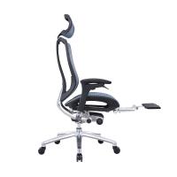 China Gray Blue Lifting Armrest Mesh Office Chair For Comfortable And Productive Work for sale