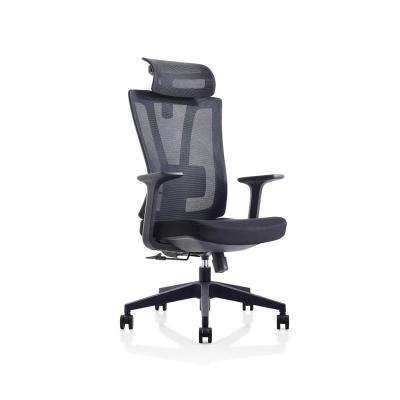China Modern Design Mesh Office Chair With 3D Metal Handrail And Premium Nylon Wheels for sale