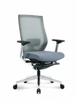 China Ergonomic Blue Rotating Fabric Mesh Office Chair With 3D Lifting Armrest for sale