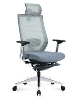 China Ergonomic Blue Rotating Fabric Mesh Office Chair With 3D Lifting Armrest for sale
