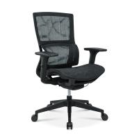 China Red Nylon Body Mesh Office Chair With 3D Lifting Armrest And PU Armrest Surface for sale
