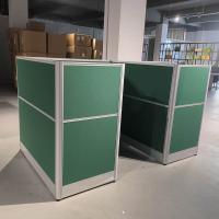 China Green Aluminum Computer Office Partition Workstation Computer Desk for sale