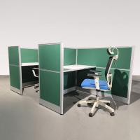 China Green Aluminum Computer Office Partition Workstation Computer Desk for sale