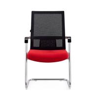 China Red Ergonomic Mesh Arched Feet Guest Manager Office Chair For Office for sale