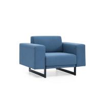 China Blue Hotel Office Reception Leather Modular Sectional Office Sofa for sale