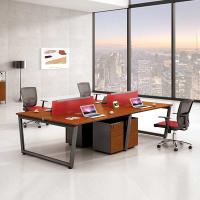 China Modular Open Area Workstation Wooden Cubicle Workstation Desk for sale