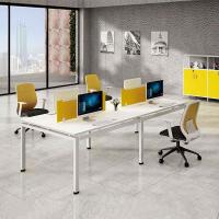 China White 4 Person Office Cubicle Workstation Staff Open Workstation for sale