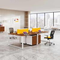 China Modern Modular Cubicle Partitions Table Office Workstation For 4 People for sale