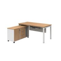 China Metal Leg Popular Office MDF Executive Furniture Office Desk for sale