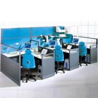 China Blue 2 4 6 People Office Arc Workstation Desk Office Furniture for sale