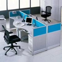 China Blue 2 4 6 People Office Arc Workstation Desk Office Furniture for sale