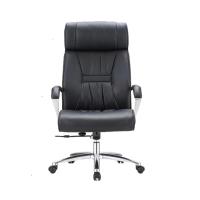 China Black Executive Office Chair Rolling Swivel PU Leather Chair for sale