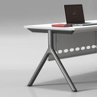 China Cheap White Modular Glass Office Staff Workstation For 3 Person for sale