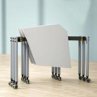 China Metal Leg Foldable Offiec Desk Moving Office Workstation Desk for sale