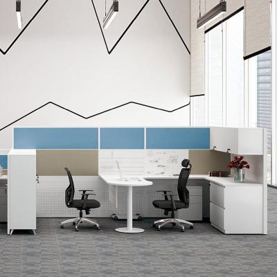 China Office Call Center Aluminium Furniture Modular 2 Seater Office Workstation Desks for sale
