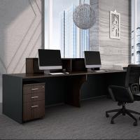 China Wooden Modern Front Desk Salon Furniture Beauty Salon Reception Desk for sale