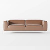 China 3-Seater Office Room Furniture Sofa Modern Synthetic Leather Sofa Set for sale