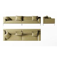 China Green Leather Office Sofa Set PU Leather Furniture Modern Sofa for sale