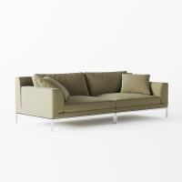 China Green Leather Office Sofa Set PU Leather Furniture Modern Sofa for sale