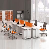 China Orange Office Furniture Desk Modular Office Partition Table Office Table And Chair for sale