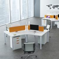 China Modern 4 Seater Open Space Coworking Modular Office Table Work Station for sale