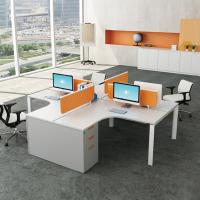 China Modern 4 Seater Open Space Coworking Modular Office Table Work Station for sale