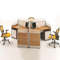 China Modern Modular MDF Office Workstation Furniture For 4 Person for sale