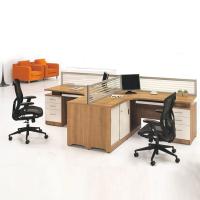 China Modern Modular MDF Office Workstation Furniture For 4 Person for sale