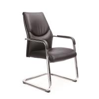 China Ergonomic Leather Office Chair Executive Mid-back Visitor Chair for sale