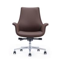 China Brown Ergonomic Lifting Chair Swivel Leather Recliner Chair for sale