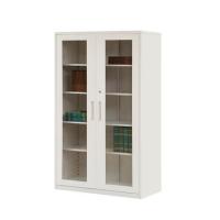 China 2 Glass Sliding Door Steel File Cabinet Metal Storage Cupboard for sale