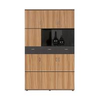 China Height Double Door Strong Office Bookcase Wooden Filing Cupboard for sale