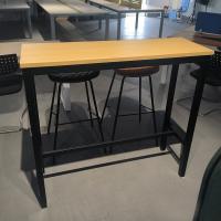 China Industrial Style Long Kitchen Dining Metal Wood Restaurant Dinner Bar Table for sale