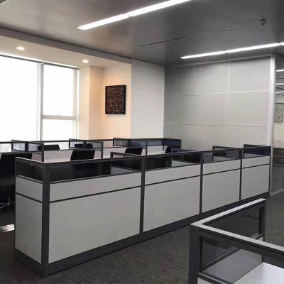 China Customized L Shape 2 4 6 Person Staff Office Modular Workstations for sale