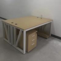 China 47 Inches Workstation Desk Office Furniture Single Ofice Desk And Chair Set for sale