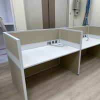China Grey Modular 2 4 6 Seat Office Workstation Cubicle For Staff for sale