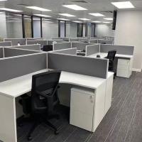 China Grey Modular 2 4 6 Seat Office Workstation Cubicle For Staff for sale