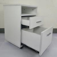 China Modern 2-Drawer Mobile Wood Pedestal Cabinet Under Office Desk Storage Cabinet for sale