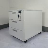 China Office Storage Mobile Cabinet Wooden Mobile Pedestal 3 Drawer Lateral Filling Cabinet for sale