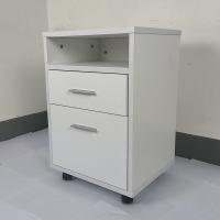 China Modern 2-Drawer Mobile Wood Pedestal Cabinet Under Office Desk Storage Cabinet for sale