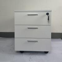 China Office Storage Mobile Cabinet Wooden Mobile Pedestal 3 Drawer Lateral Filling Cabinet for sale