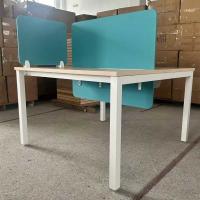 China Wooden Single Office Space Modular Desktop Workstation With Desktop Partition for sale