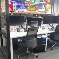 China 1.2M Wooden White Single Computer Staff Table Workstation For Office for sale