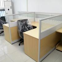 China Office Space Modular 3 Person L Shape Workstation Partition Desk for sale